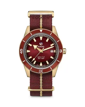 RADO Captain Cook Bronze Watch - Red