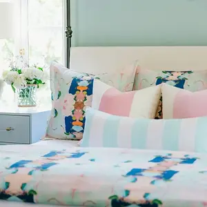 LAURA PARK Designs Monet's Garden Duvet Cover, King - Navy