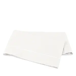 MATOUK Bergamo Flat Sheet, Full/queen Bone/white