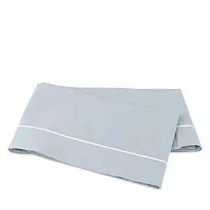 MATOUK Bergamo Flat Sheet, Full/queen Pool/white