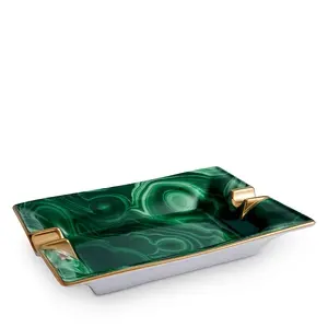 L'Objet Malachite Ashtray - Green