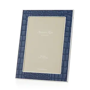 ADDISON ROSS 5 X 7 Faux Croc Frame - Blue