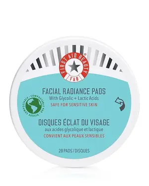 FIRST AID BEAUTY Facial Radiance Pads With Glycolic & Lactic Acids Exfoliating Pads With Aha - No Color