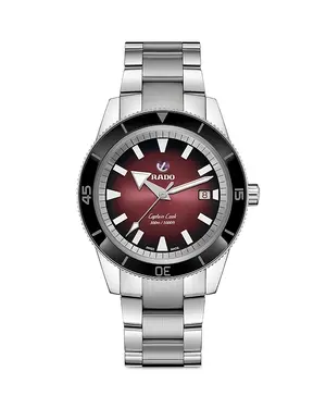 RADO Hyperchrome Captain Cook 42mm Watch - Red/silver