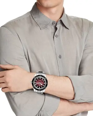 RADO Hyperchrome Captain Cook 42mm Watch - Red/silver