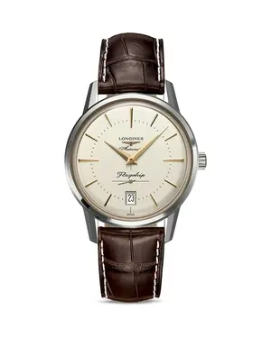 LONGINES Heritage 38.5mm Watch - Beige/brown