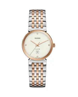 RADO Florence Classic 30mm Watch - White/rose Gold