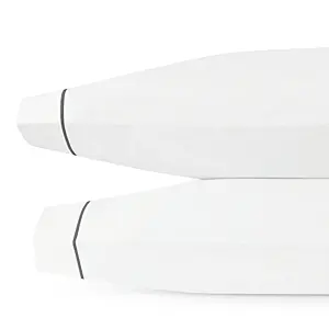 MATOUK Bergamo Pillow Case, Standard Pair Charcoal