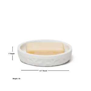 ROSELLI Quilted Soap Dish