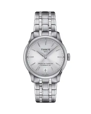 TISSOT Chemin Des Tourelles Powermatic 80 Watch - Silver