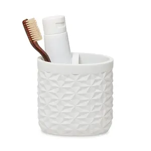 ROSELLI Quilted Toothbrush Holder - Sand