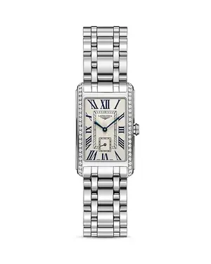 LONGINES Stainless Steel Diamond Watch 37mm - Ivory/silver