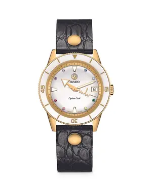 RADO Captain Cook X Marina Hoermanseder Heartbeat Watch, 37mm - White/multi