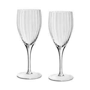 WILLIAM YEOWARD CRYSTAL American Bar Corinne Water Goblet, Set Of 2 - Clear