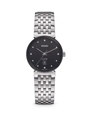 RADO Florence Classic Diamonds Watch, 30mm - Black/silver