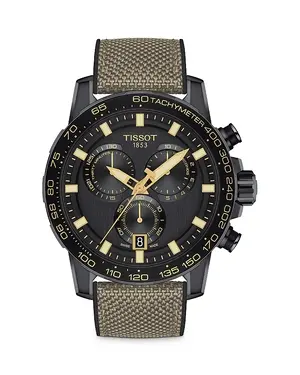 TISSOT Supersport Chronograph 46mm - Black/green