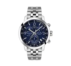 TISSOT Chronograph Watch 43mm - Blue/silver