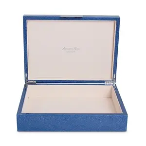 ADDISON ROSS Lacquered Box, 8 X 11 - Blue