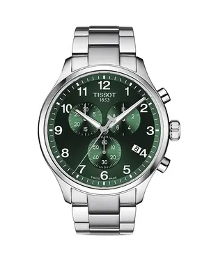 TISSOT Chronograph Watch - Green/silver
