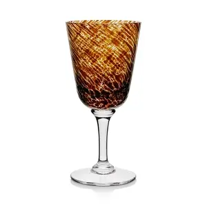 WILLIAM YEOWARD CRYSTAL Vanessa Wine Glass Tortoise