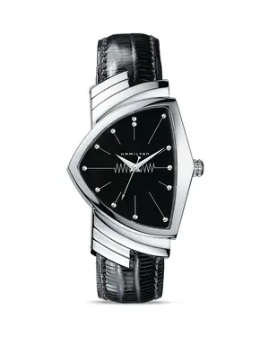 Hamilton Ventura Quartz Watch, 32.3mm - Black/silver