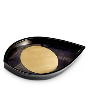 L'Objet Kelly Behun Wide Eye Tray - Black/gold