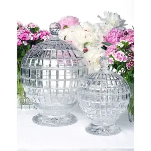 WILLIAM YEOWARD CRYSTAL Eugenie Covered Centerpiece, 12