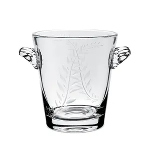 WILLIAM YEOWARD CRYSTAL Country Jasmine Ice Bucket With Tongs - Clear