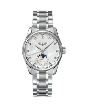 LONGINES Master Collection 34mm Watch - White/silver