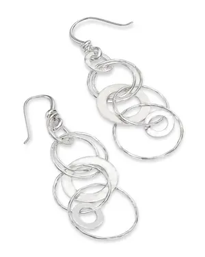 Ippolita Sterling Hammered Jet Set Hoop Earrings