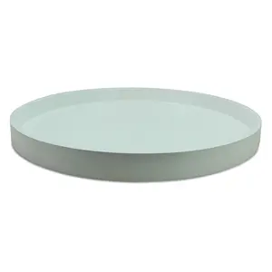 ADDISON ROSS 16 Round Lacquer Tray White