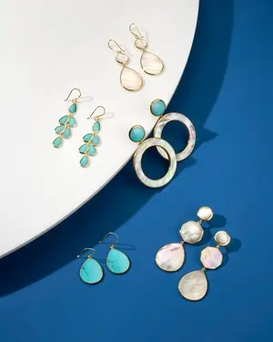 Ippolita 18k Yellow Gold Rock Candy Turquoise Drop Earrings