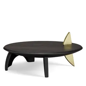 L'Objet Kelly Behun Leaf Flat Platter On Stand
