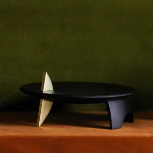 L'Objet Kelly Behun Leaf Flat Platter On Stand