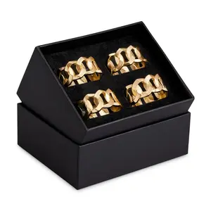 L'Objet Cuban Link Napkin Rings, Set Of 4