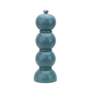 ADDISON ROSS Bobbin Lacquered Salt Or Pepper Mill Grinder - Chambray
