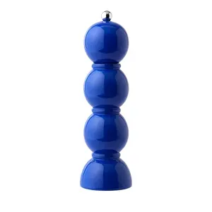 ADDISON ROSS Bobbin Lacquered Salt Or Pepper Mill Grinder - Cobalt