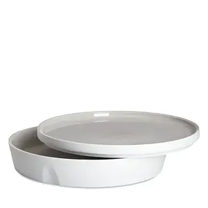 DEGRENNE PARIS L'econome Starck Straight Bowl And Dinner Plate - Gray