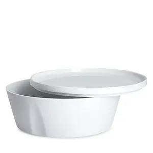 DEGRENNE PARIS L'econome Starck Straight Bowl And Dinner Plate - White