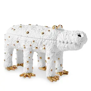 L'Objet Haas Pedro The Croc Box Limited Edition Of 250 - White/gold