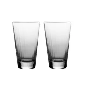 WILLIAM YEOWARD CRYSTAL William Yeoward American Bar Corinne Beer Tumblers, Set Of 2 - Clear