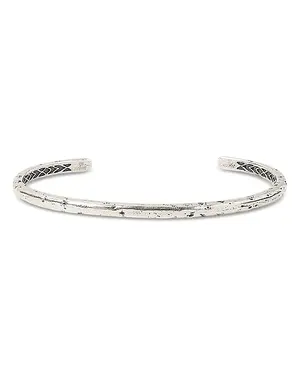 John Varvatos Collection Sterling Artisan Cuff Bracelet - Silver
