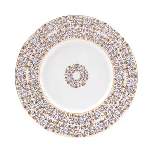 PHILIPPE DESHOULIERES Vignes Dessert Plate - White