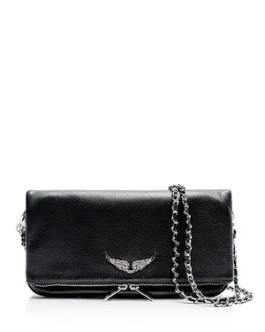 Zadig&Voltaire Rock Leather Shoulder Bag - Noir