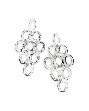 IPPOLITA Ippolita Sterling Silver Open Oval Cascade Earrings