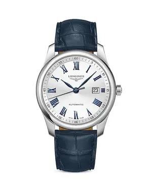 LONGINES Master 40mm Watch - White/navy