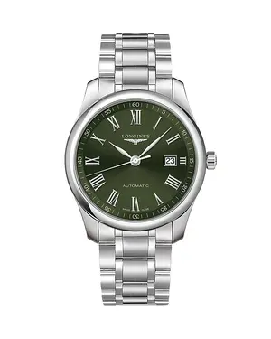 LONGINES Master Watch, 40mm - Green/silver