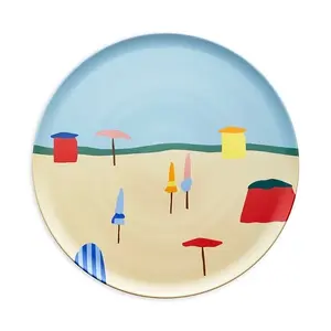 DEGRENNE PARIS Destination Mer Round Tray - Multi
