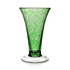 WILLIAM YEOWARD CRYSTAL Vanessa Vase, 11 - Forest Green
