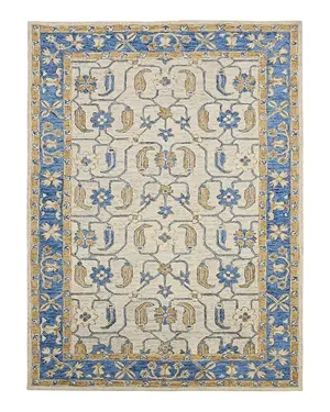 AMER RUGS Romania Pecos Area Rug, 5' X 8 - Blue